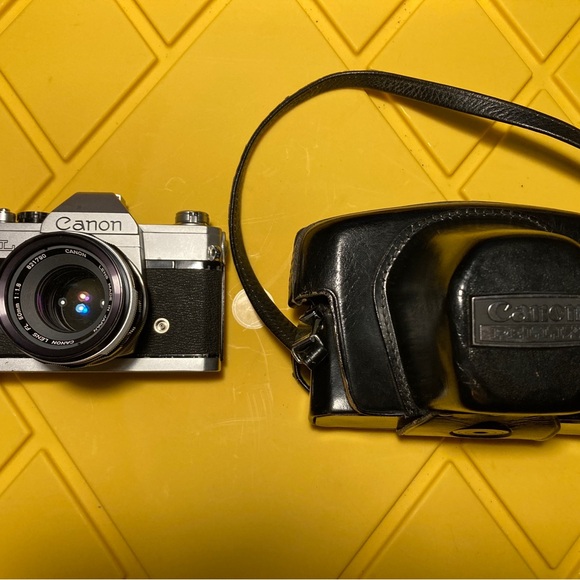 Canon | Cameras, Photo & Video | Vintage Canon Tlql 35mm Camera With Case | Poshmark